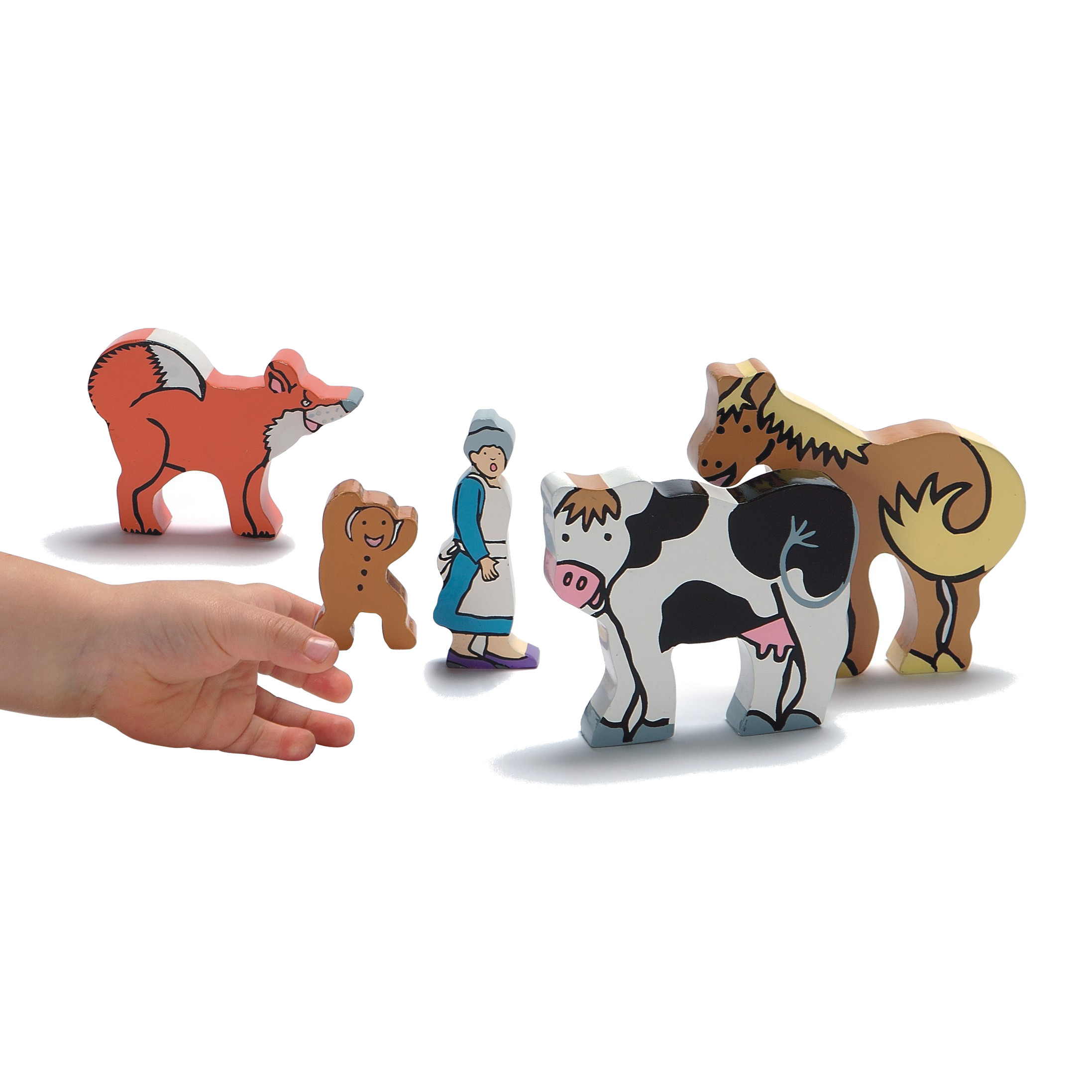 The Gingerbread Man Wooden characters for storytelling