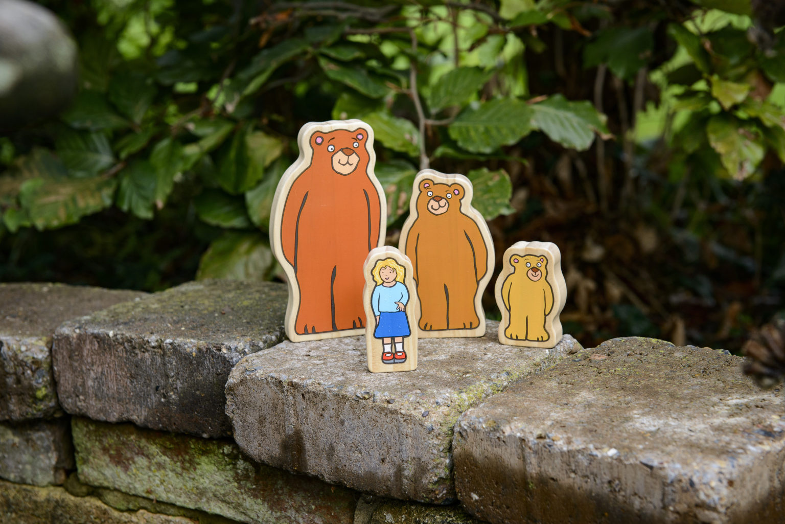 Goldilocks and the Three Bears Wooden Characters for storytelling