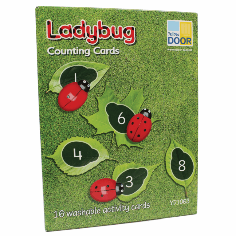 Ladybug Counting Cards - Yellow Door
