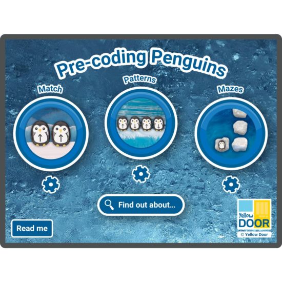 Pre-coding Penguins App - games to develop early coding skills
