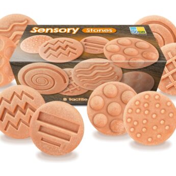 Sensory Stones - feel and talk about shapes and patterns