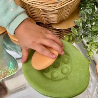 Sensory Stones - feel and talk about shapes and patterns
